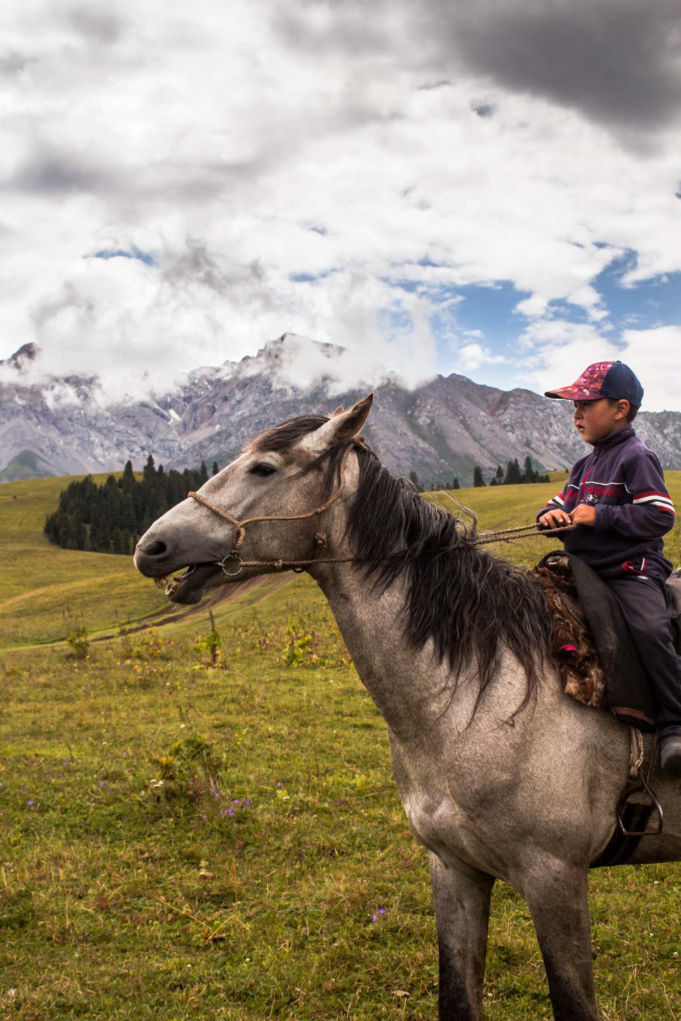Horseriding tour on the Ketmen ridge